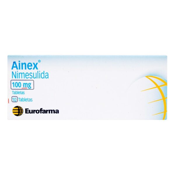Ainex 100 Mg 10 Tabletas (3%+)(Pae) – Droguería Luz Mar